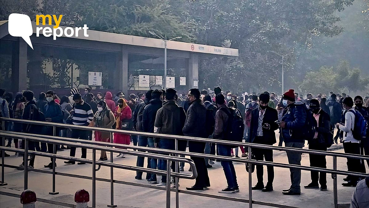 Delhi Metro with 100 Percent Capacity During COVID Surge: