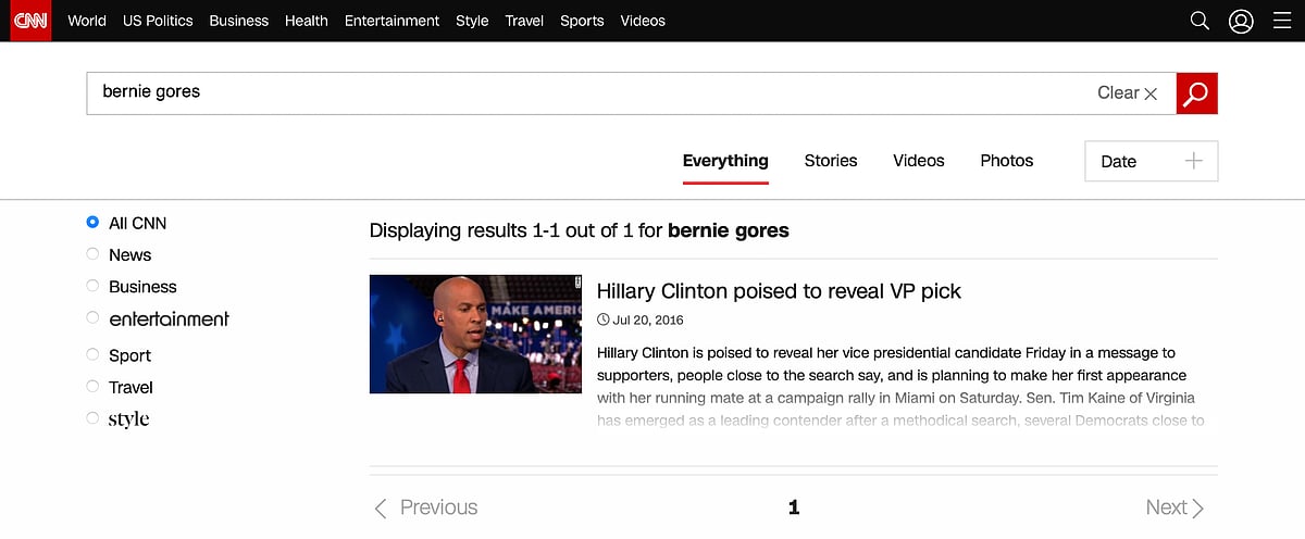 Fact Check | No, CNN Didn't Killed 'Bernie Gores' Twice, the ...