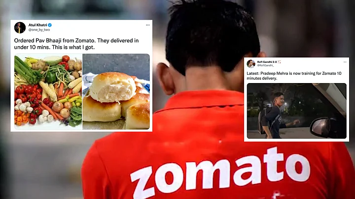 Twitter Is Calling Out Zomato’s 10 Minute Delivery Initiative Through Memes