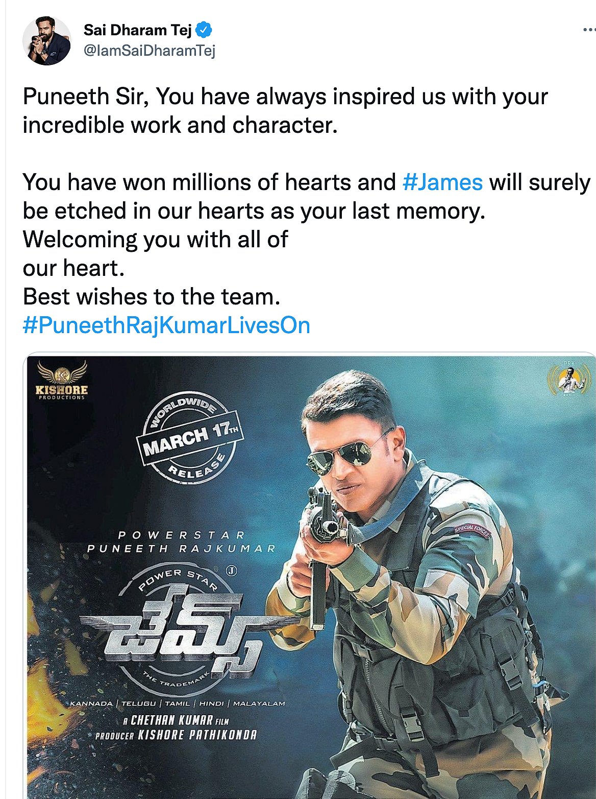 Mohanlal, Sarathkumar & Others Remember Puneeth Rajkumar on Birth ...