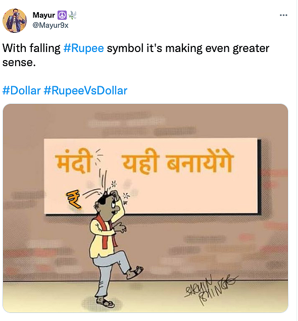 As Rupee Hits Lowest-Ever Mark of 77.69, Twitter Gets High On Memes