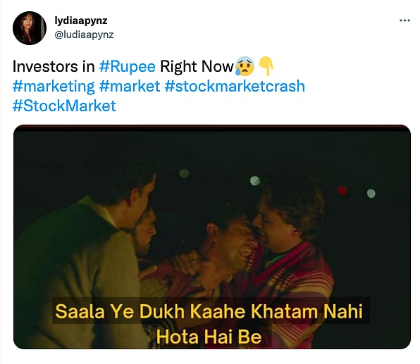 As Rupee Hits Lowest-Ever Mark of 77.69, Twitter Gets High On Memes