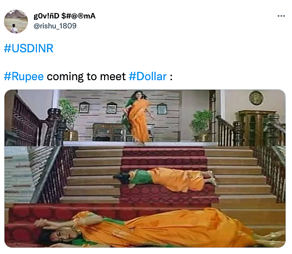 As Rupee Hits Lowest-Ever Mark of 77.69, Twitter Gets High On Memes