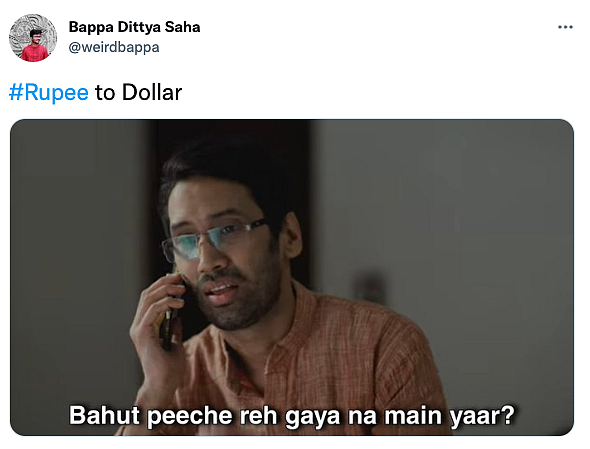 As Rupee Hits Lowest-Ever Mark of 77.69, Twitter Gets High On Memes