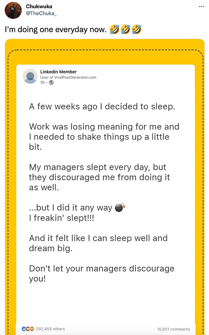 Netizens Are Using This Viral Post Generator To Mock Linkedin