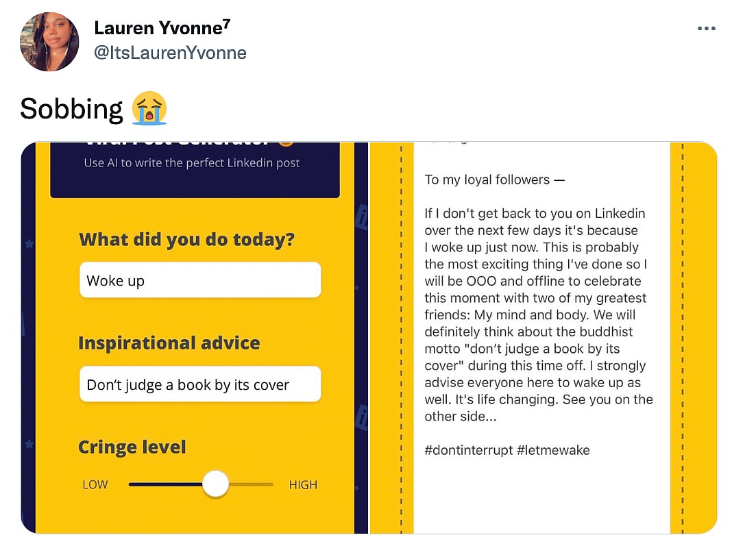 Netizens Are Using This Viral Post Generator To Mock LinkedIn
