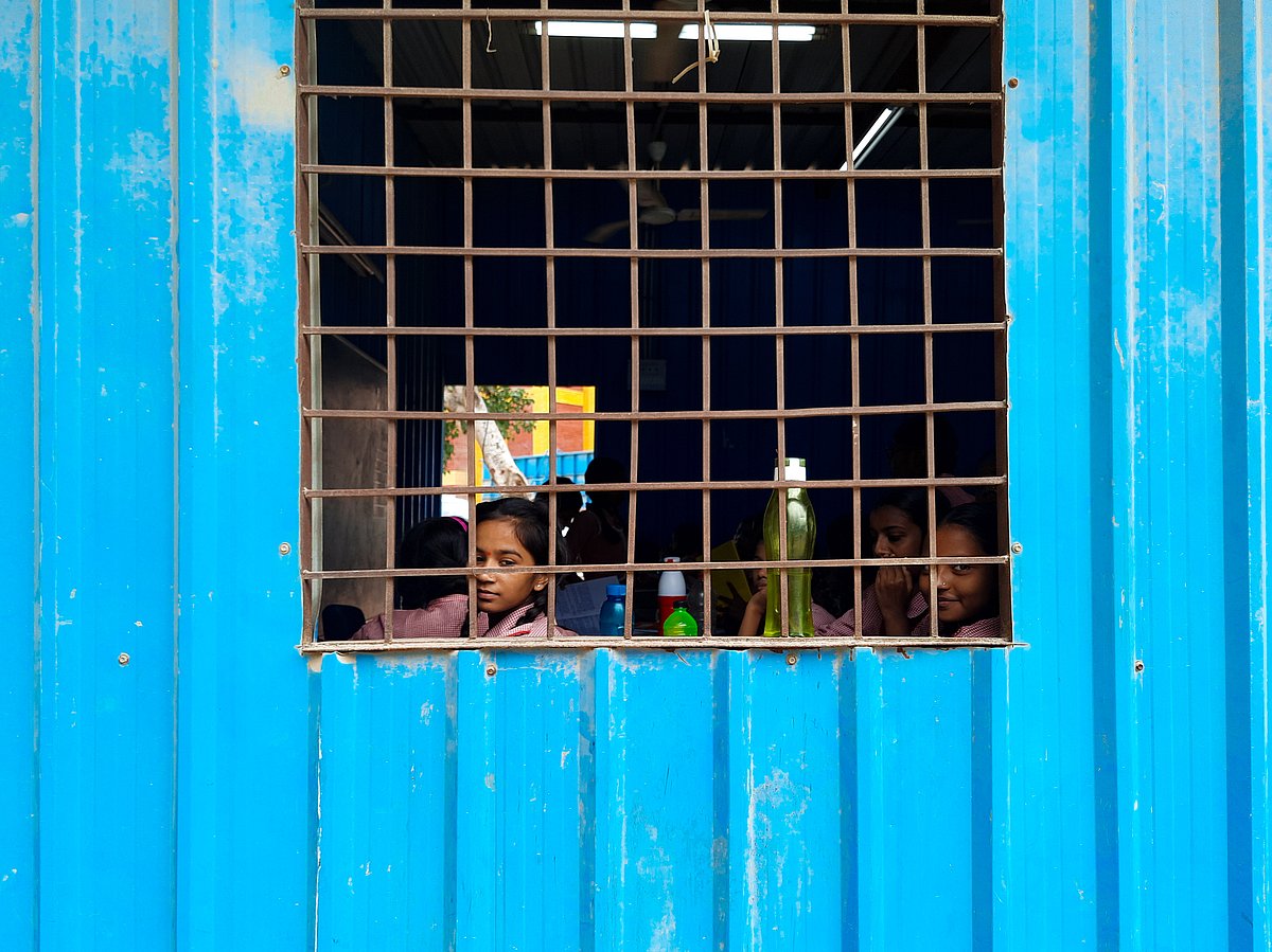 Portacabins Turn Into Classrooms Due To Construction Work in Delhi Govt ...
