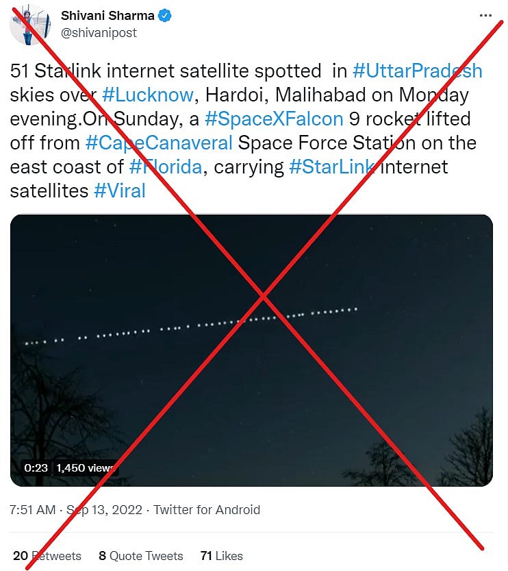 Fact-check | Old Visuals of SpaceX Starlink Satellite Passed Off as ...