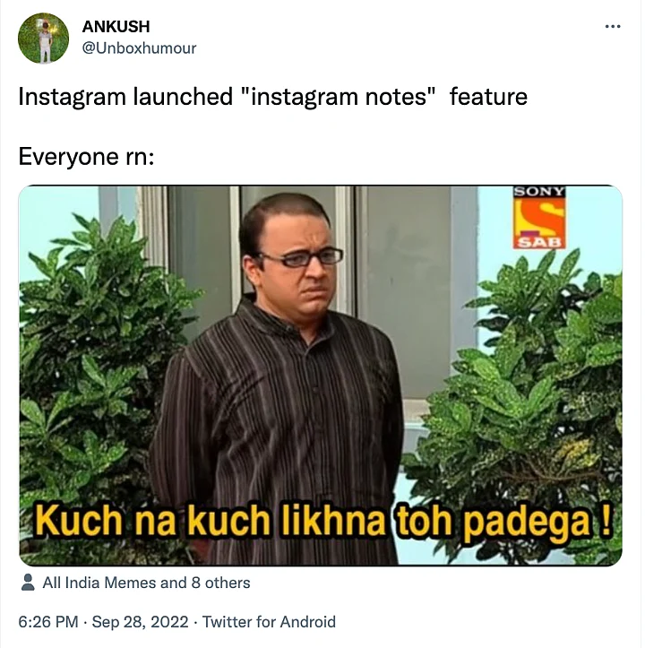 Twitter Has Given Its Verdict About Instagram Notes, Check Out the ...