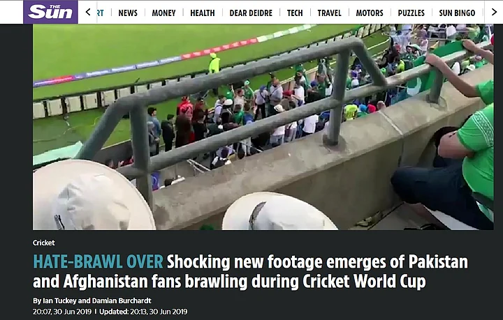 Fact Check Of Pakistan And Afghanistan Fans Fight Video Old Clip Of