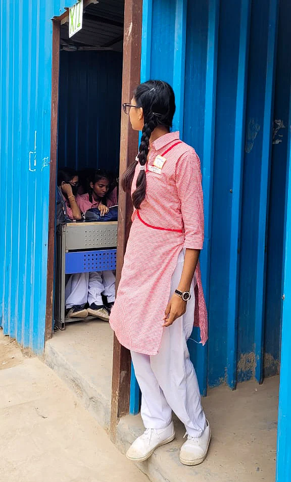 Portacabins Turn Into Classrooms Due To Construction Work in Delhi Govt ...