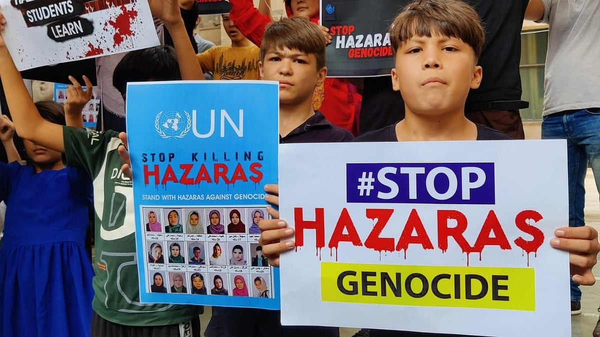Afghanistan | 'Recognise Genocide': Afghan Refugees in India Protest ...