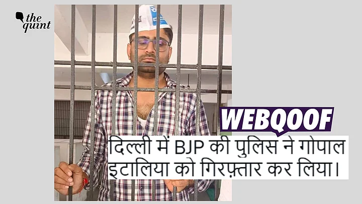 Fact-check | Old Photo of Gopal Italia Behind Bars Shared as Recent ...