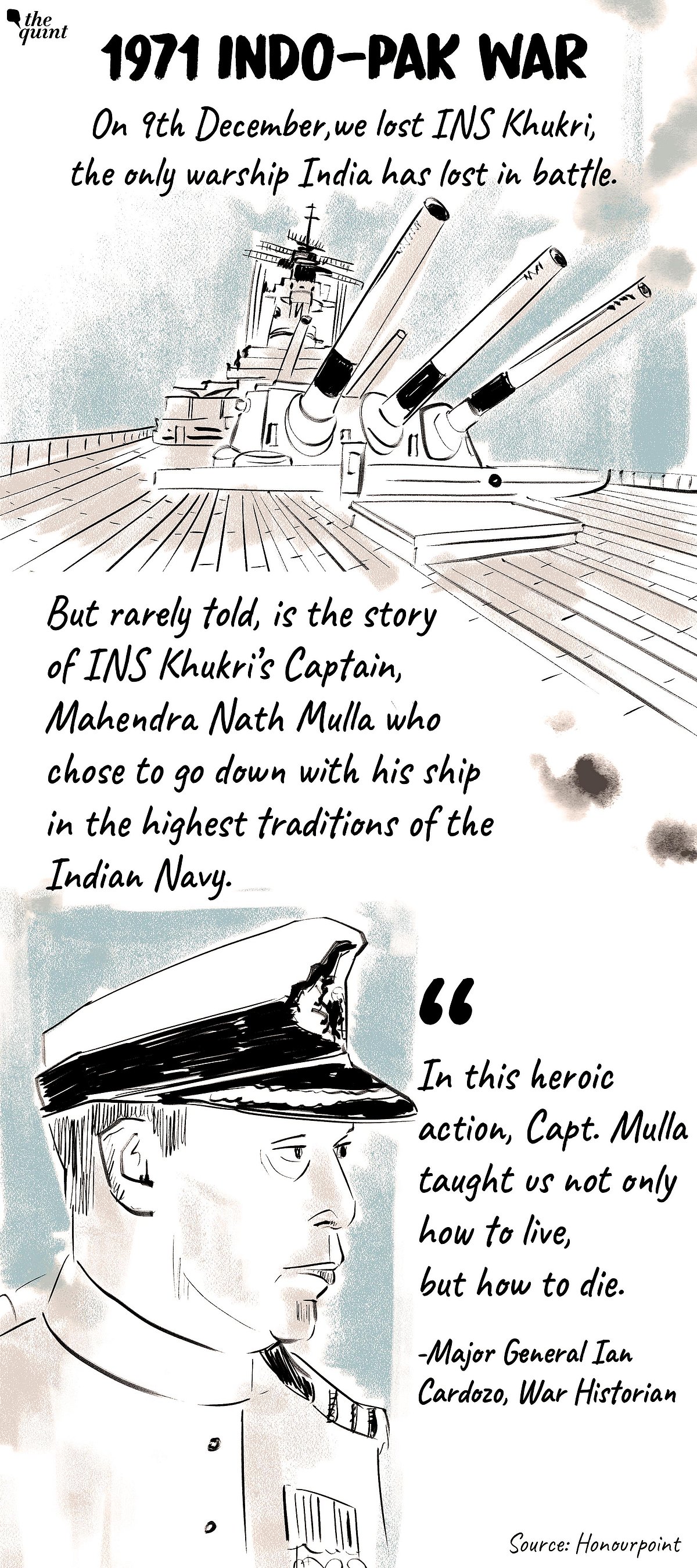Graphic Novel|INS Khukri, the Only Ship Lost & Capt. Mulla Who Went ...