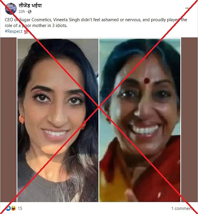 Fact-Check | Did Vineeta Singh Play a Role in the Film ‘3 Idiots’? No ...