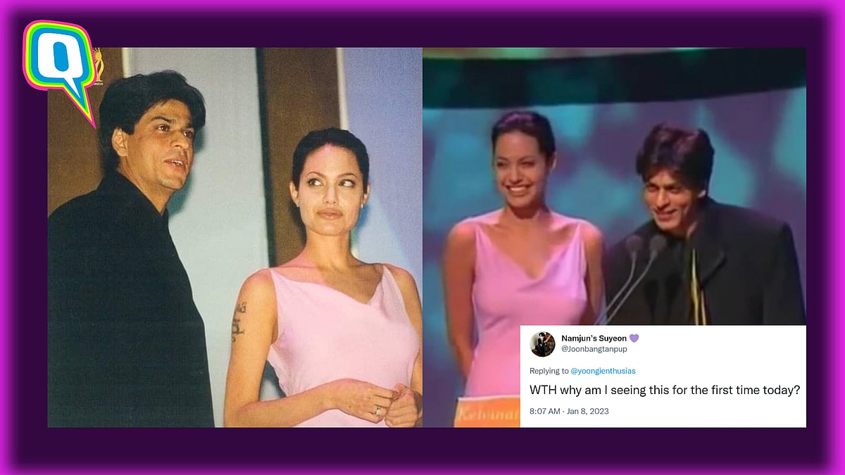 Netizens In Awe As Old Pictures of Shah Rukh Khan And Angelina Jolie Go ...