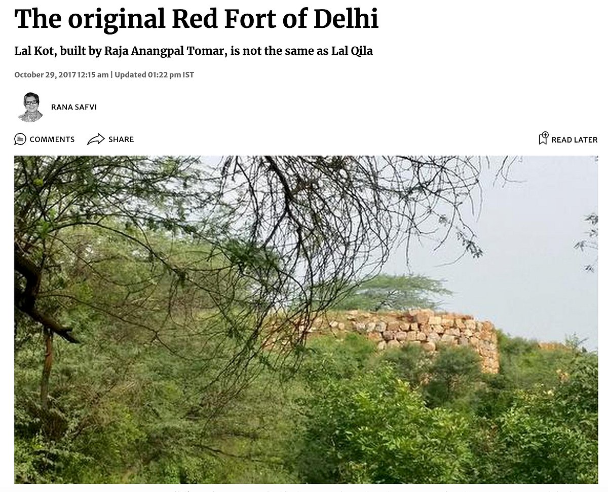 Fact-Check: Was Delhi's Red Fort Built by Anangpal Tomar in 1052; It ...