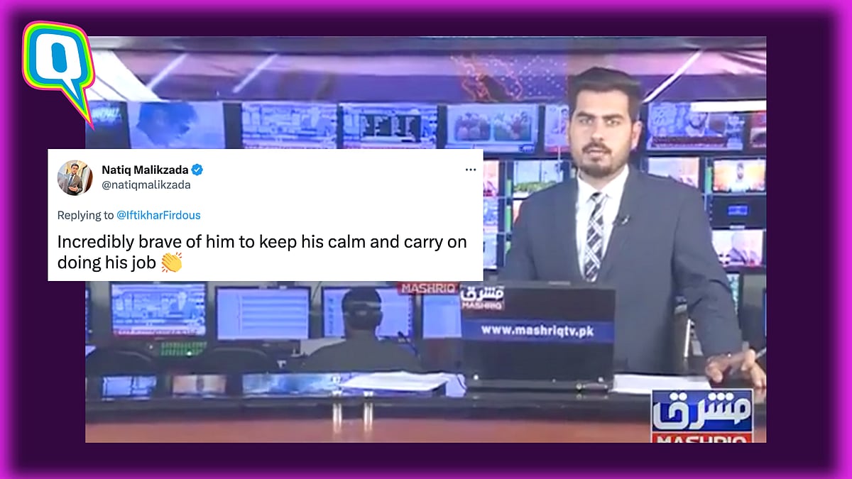 Pakistani Anchor Unflinched During the Earthquake, Video Goes Viral
