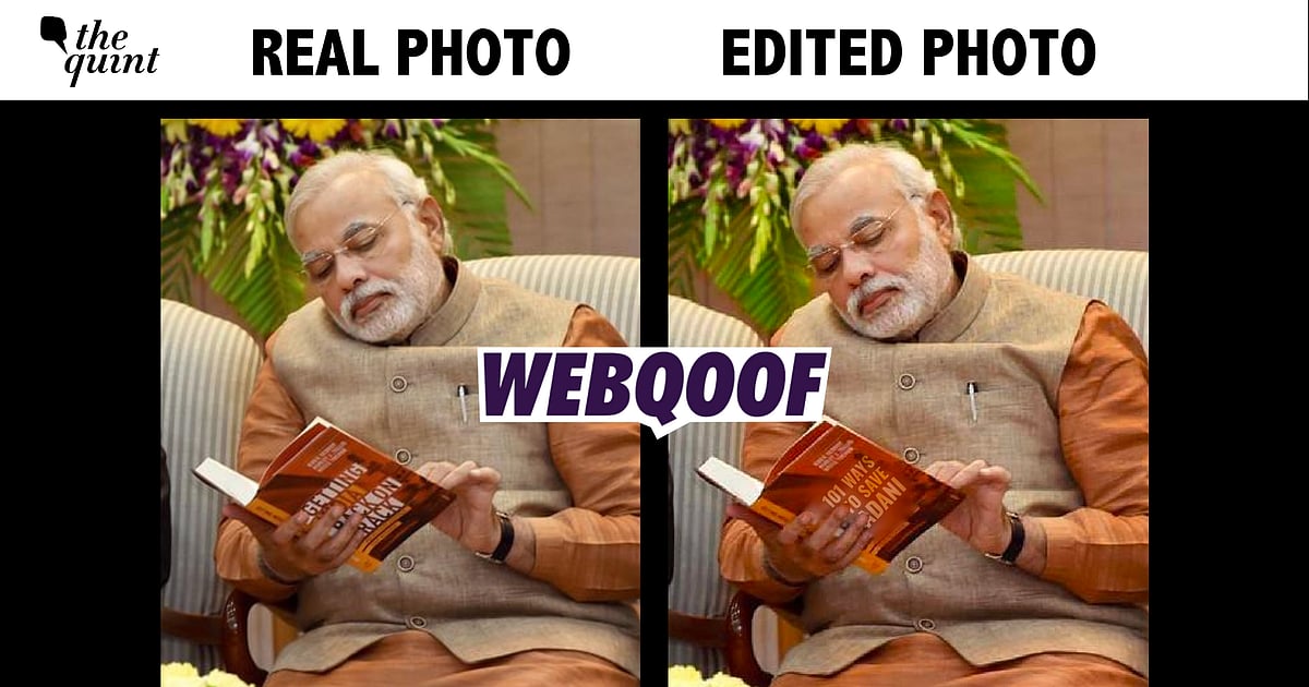 Fact-Check|No, Prime Minister Narendra Modi Was Not Reading a Book ...
