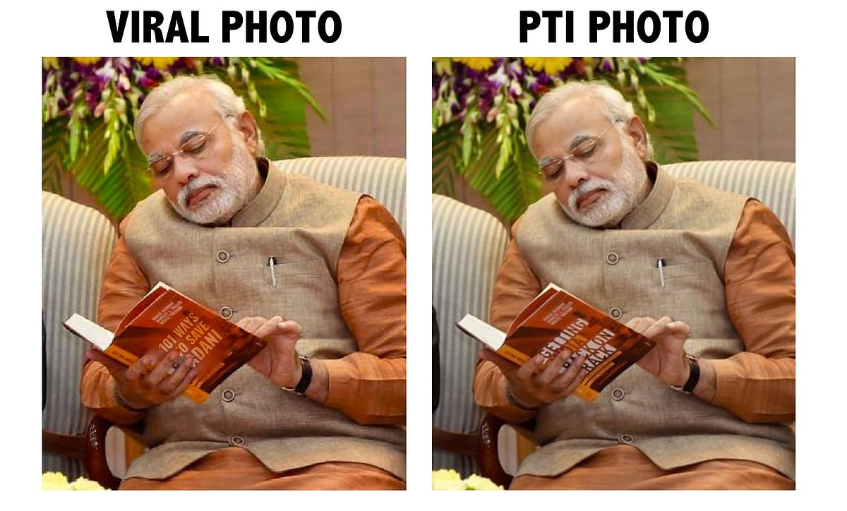 Fact-Check|No, Prime Minister Narendra Modi Was Not Reading a Book ...