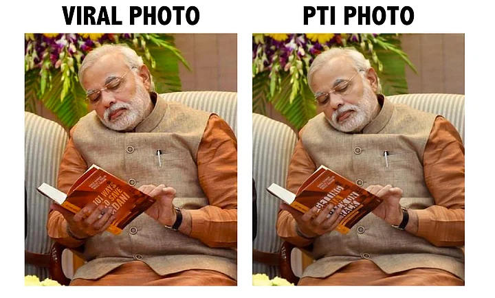 Fact-Check|No, Prime Minister Narendra Modi Was Not Reading a Book ...