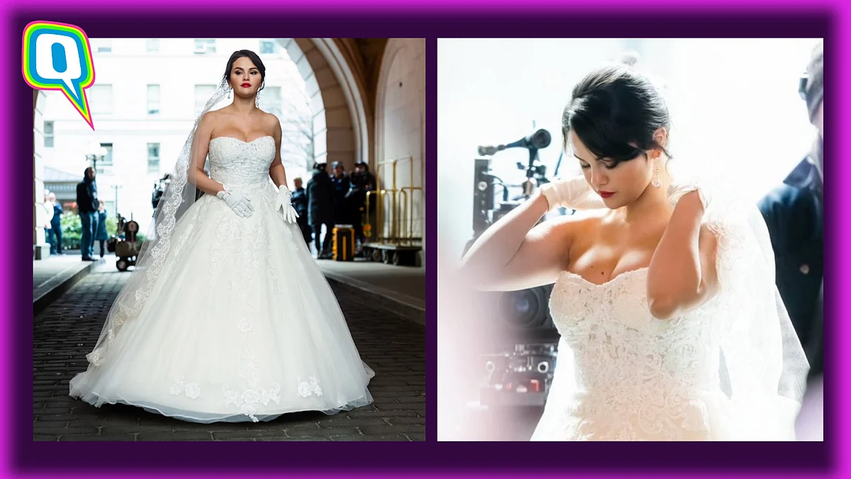 Selena Gomez Wore A Wedding Dress And Doc Martens Filming Only Murders