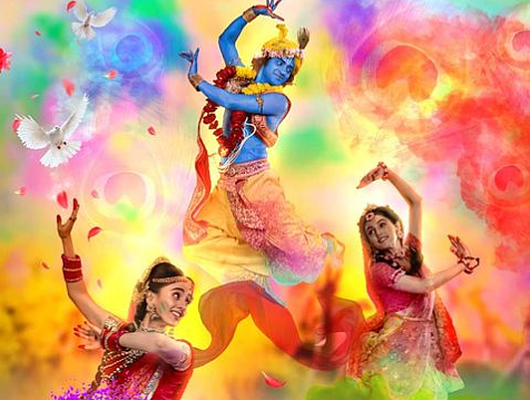 Holika Dahan / Happy Choti Holi 2023 Wishes Images, Radha Krishna Holi ...