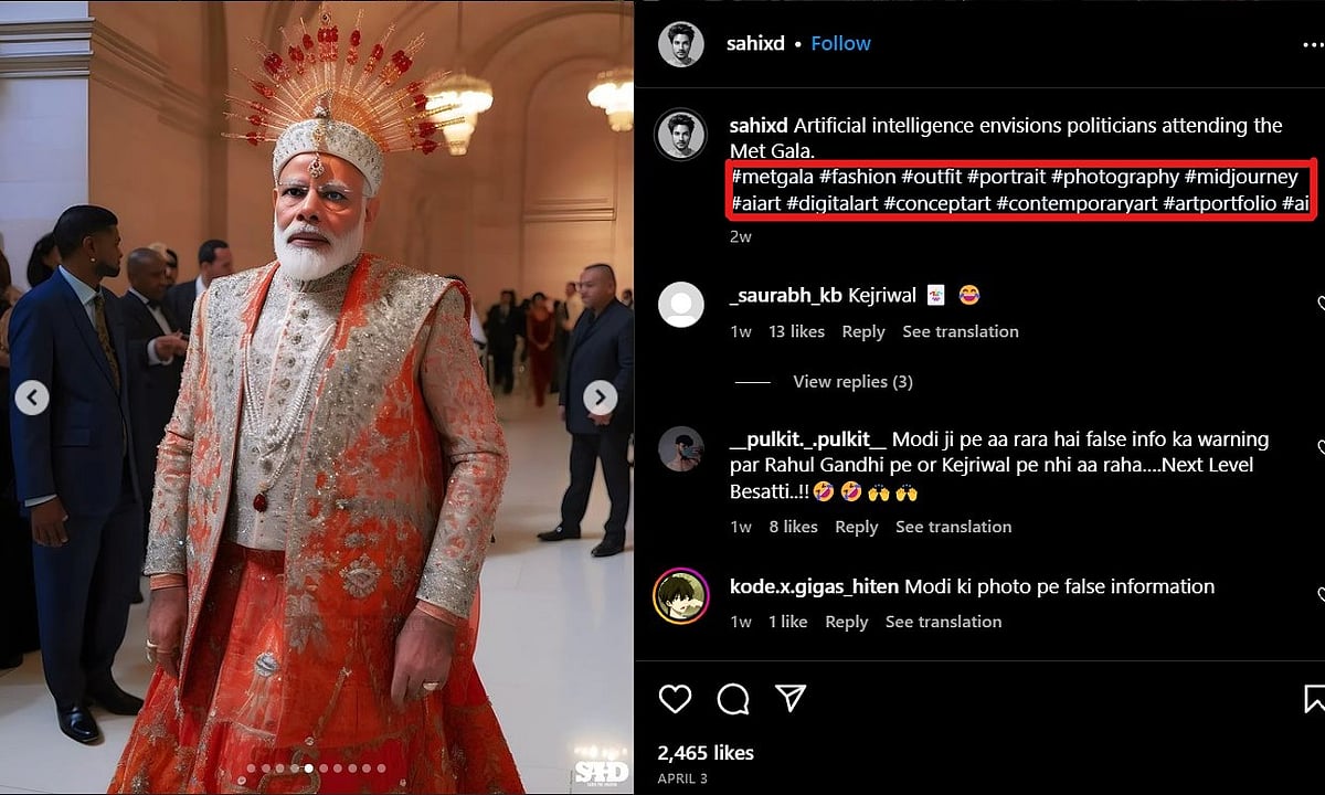 Fact-check |Image Showing PM Modi Dressed Up At an Event Is Not Real ...