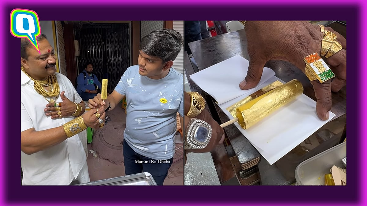 Viral Video Of Man Selling Gold Kulfi Divides Desi Twitter