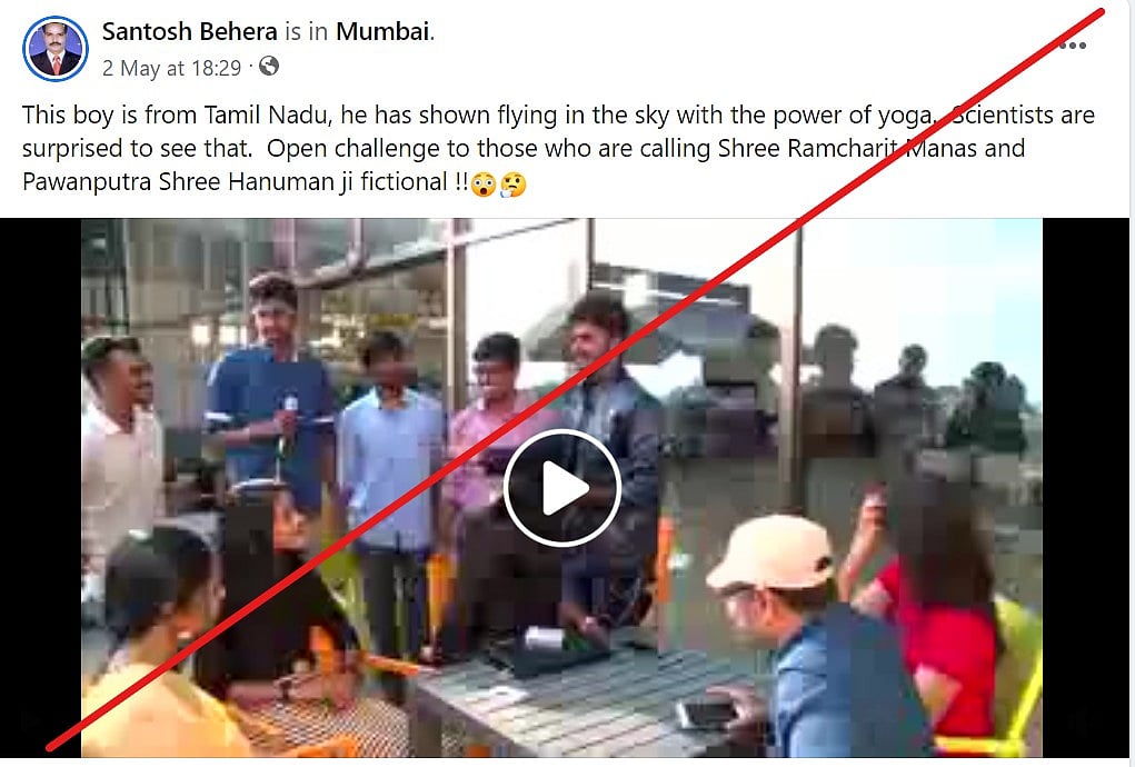 Fact-check | Viral Video Shows Man Flying in Air? No, This Is a ...