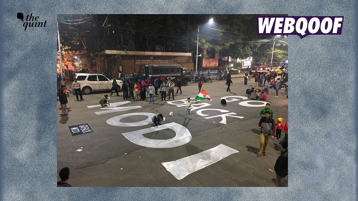 Go Back Modi Fact-Check | Was ‘Modi Go Back’ Graffitied on the Road in ...