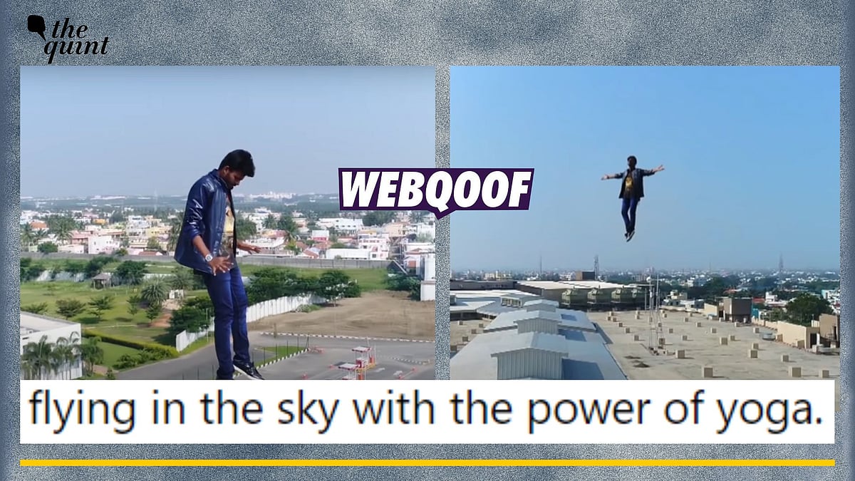 Fact-check | Viral Video Shows Man Flying in Air? No, This Is a ...