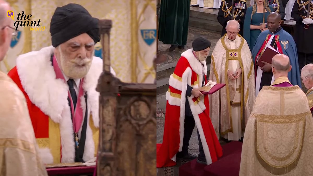Lord Indarjit Singh presented King Charles III with a Royal Coronation ...