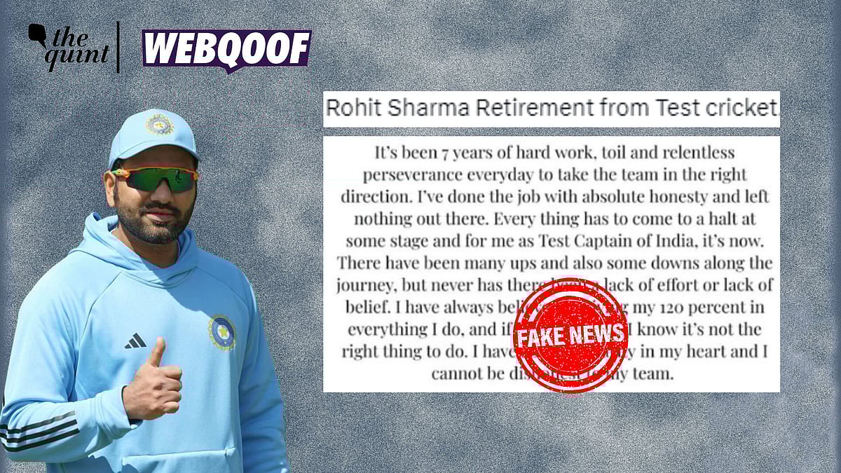 Fact-Check: Has Indian Cricket Team Captain Rohit Sharma Announced His ...
