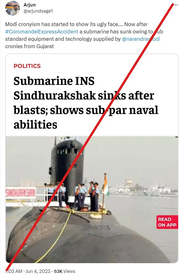Fact-Check | Old Accident of Indian Submarine Sinking Is Being Falsely ...