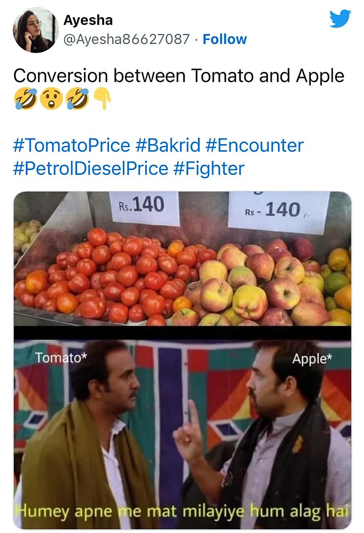 #TomatoPrice Trends As Netizens Use Hilarious Memes To React To Soaring ...