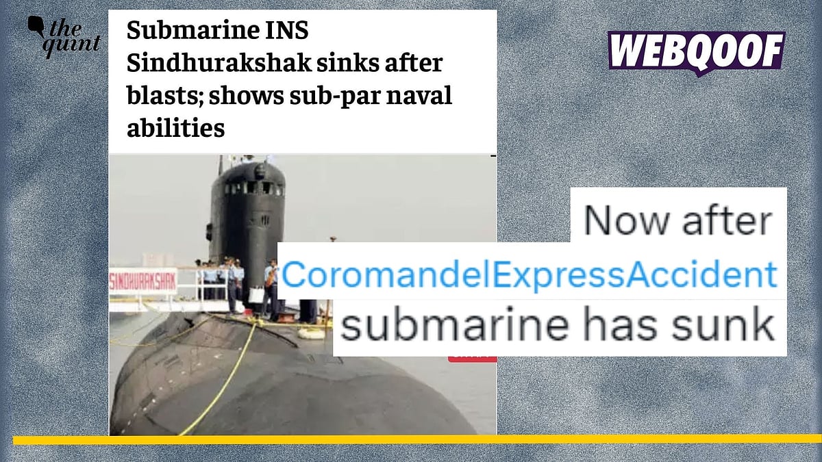 Fact-Check | Old Accident of Indian Submarine Sinking Is Being Falsely ...
