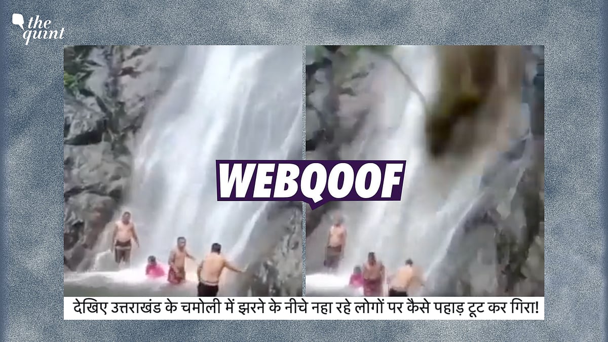 Fact-Check | Video of a Landslide Hitting a Waterfall While People Were ...