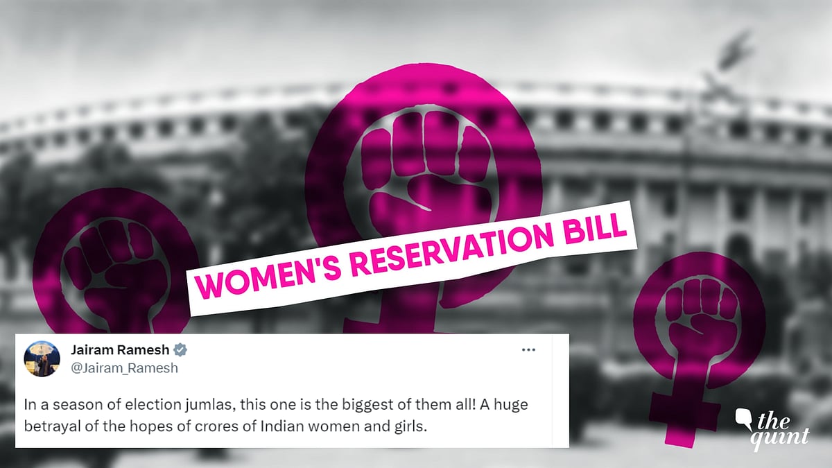 'Huge Betrayal, Incomplete Bill': Opposition Reacts To Women's ...