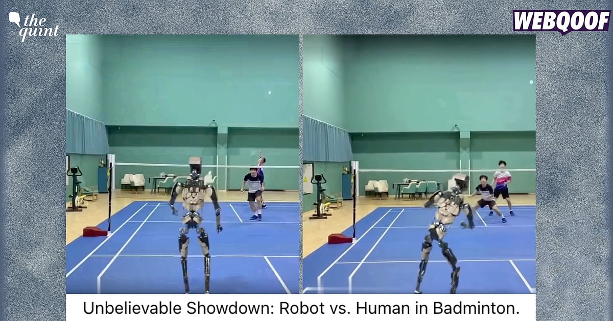Fact-Check | Is the Video of a Robot Playing Badminton With Humans Real ...