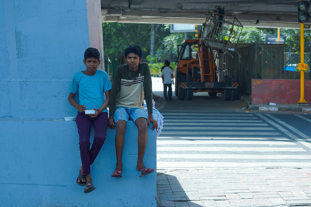 In Photos | 'Ashamed of Poverty': Green Sheets Mask Delhi Slums Ahead ...