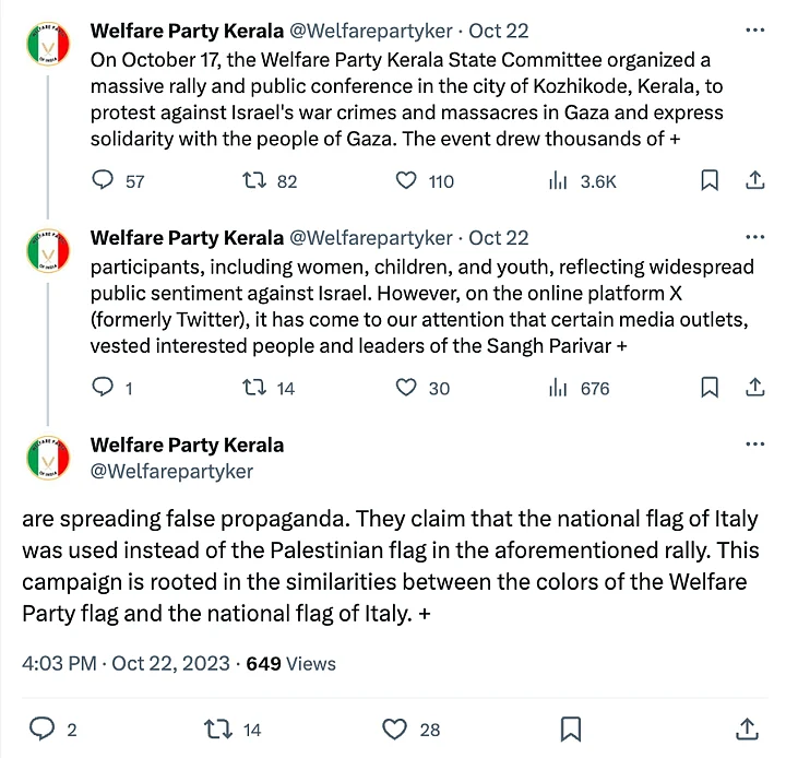 Fact-Check: Video of Welfare Party of Kerala’s Pro-Palestine March Does ...