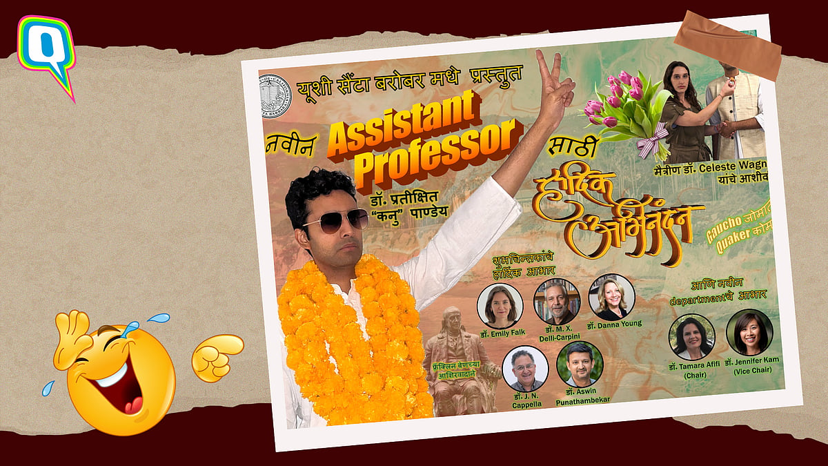 The Internet Can't Stop Laughing At This Professor's Election-Themed Poster