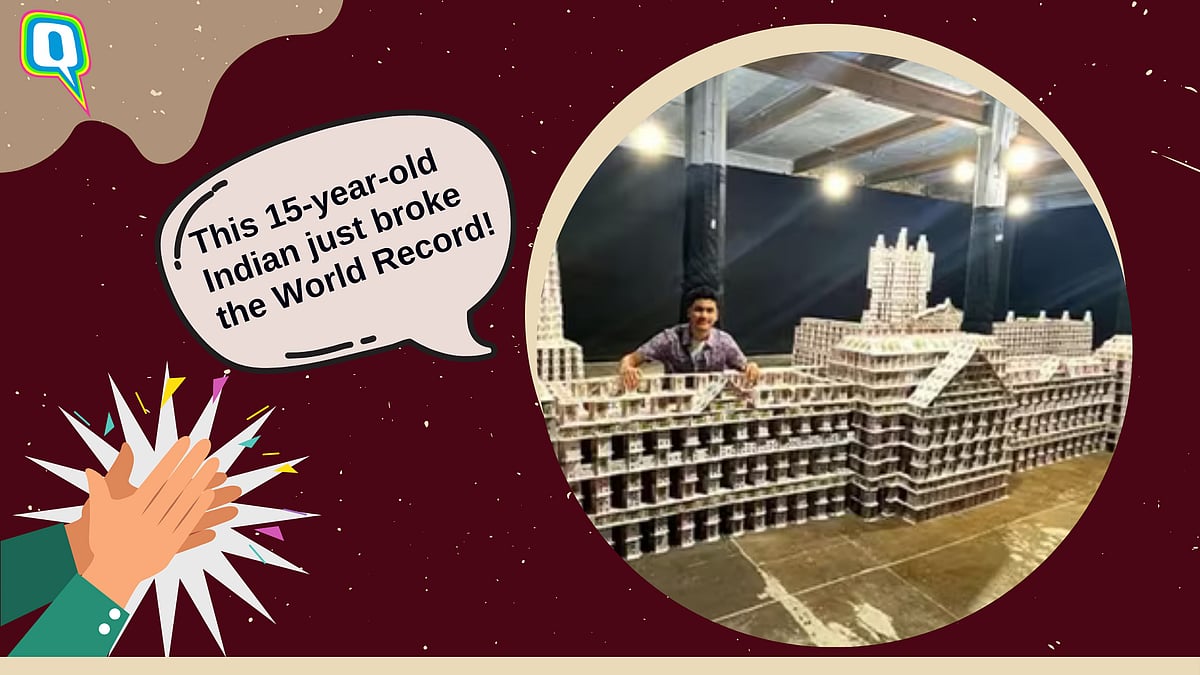 Indian Teen Builds Largest Card Structure With 143000 Cards; Breaks ...