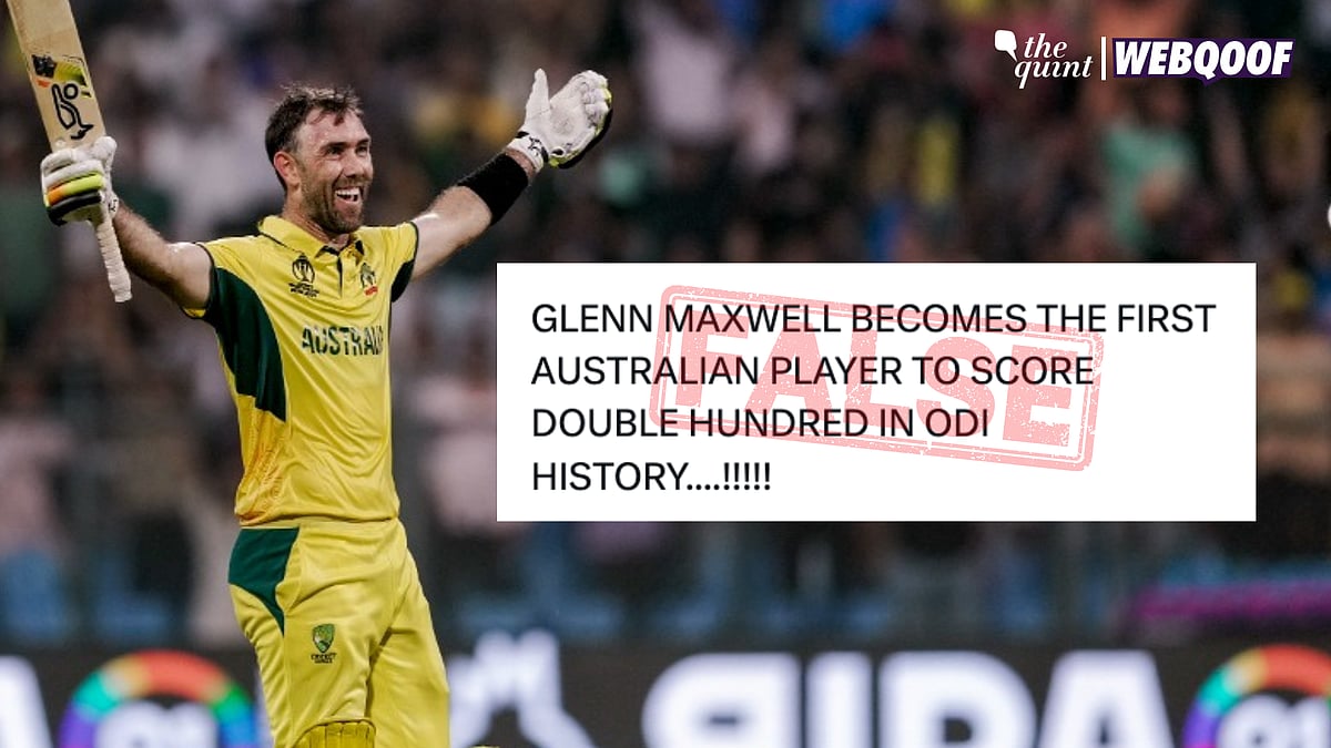 2023 ICC Cricket World Cup Fact-Check: Glenn Maxwell Is Not the First ...