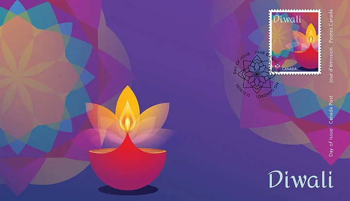 Canada Post Unveils New Diwali Stamp: Celebrating the Festival of Lights!