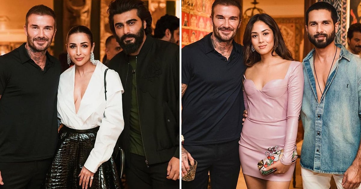 Inside pictures from David Beckham's welcome party with Shahid-Mira and ...