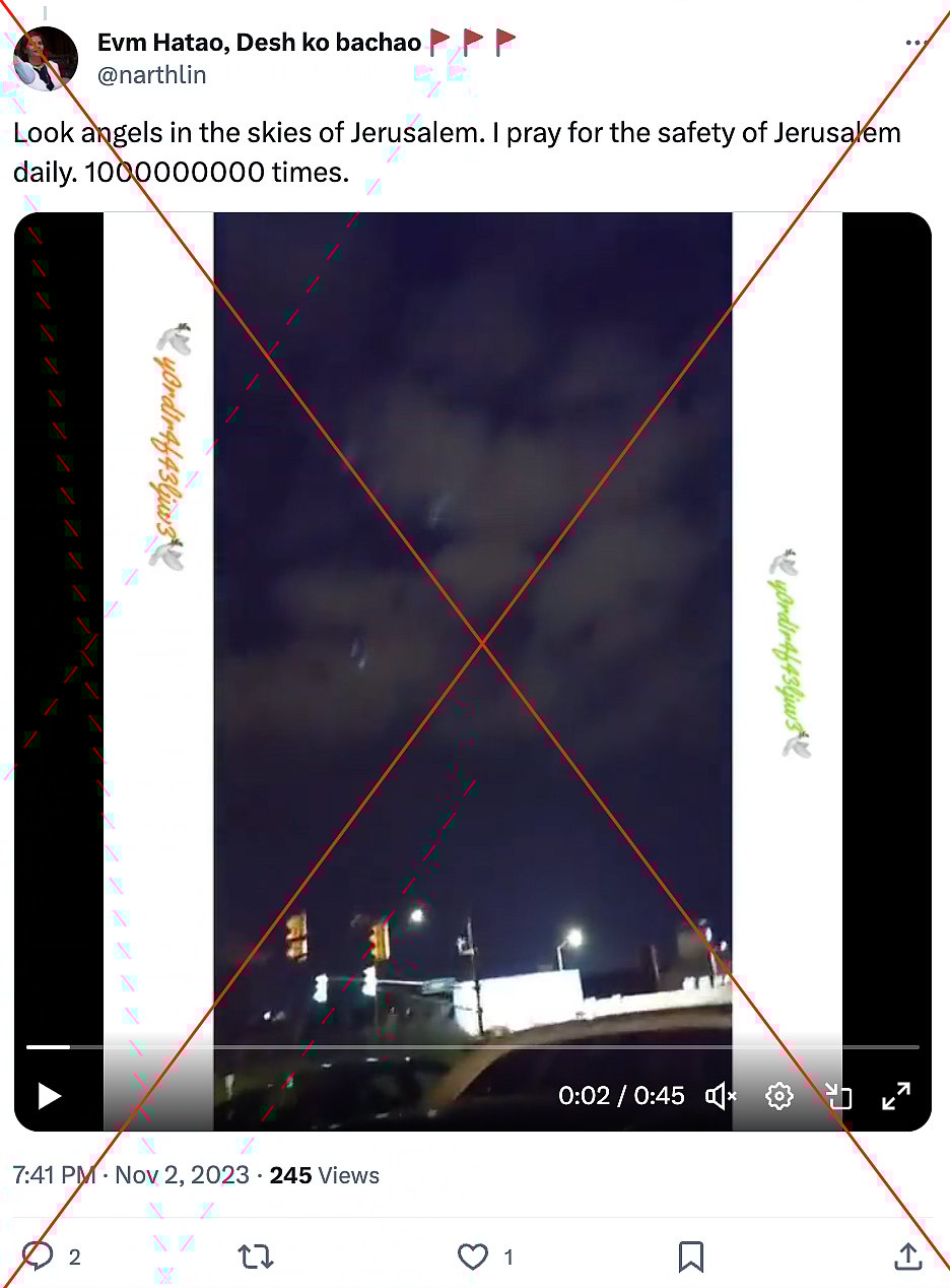 Fact-Check: Did People See Angels in the Sky in Jerusalem? No!