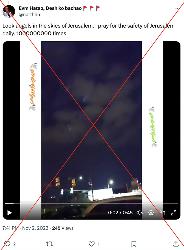 Fact-Check: Did People See Angels in the Sky in Jerusalem? No!