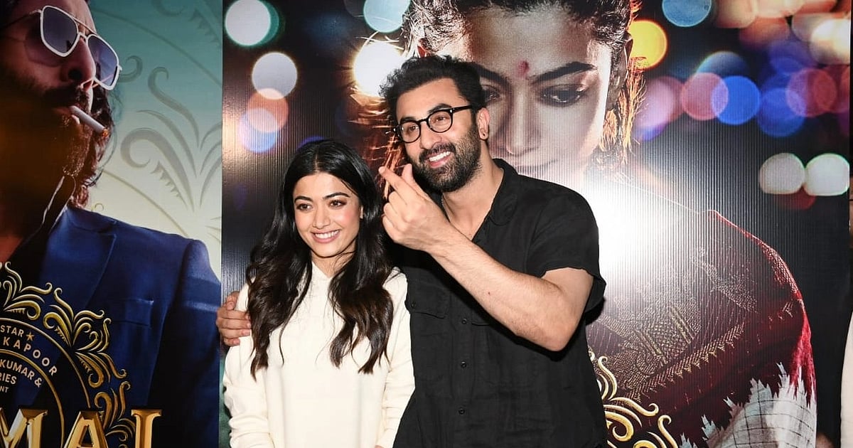 Rashmika Mandanna-Ranbir Kapoor Are All Smiles in Inside Pics From ...